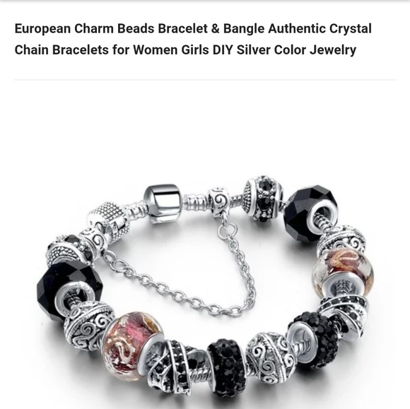 Jewelry | European Charm Beads Bracelet Bangle | Poshmark